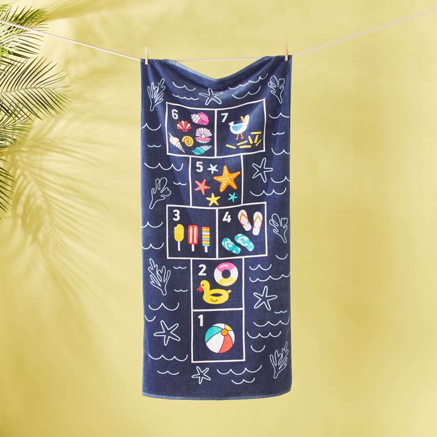 Adairs Kids - Sand Free Hopscotch Beach Towel | Adairs