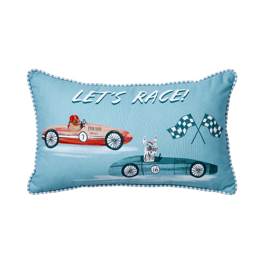 Adairs Kids - Let's Race Classic Cushion | Adairs