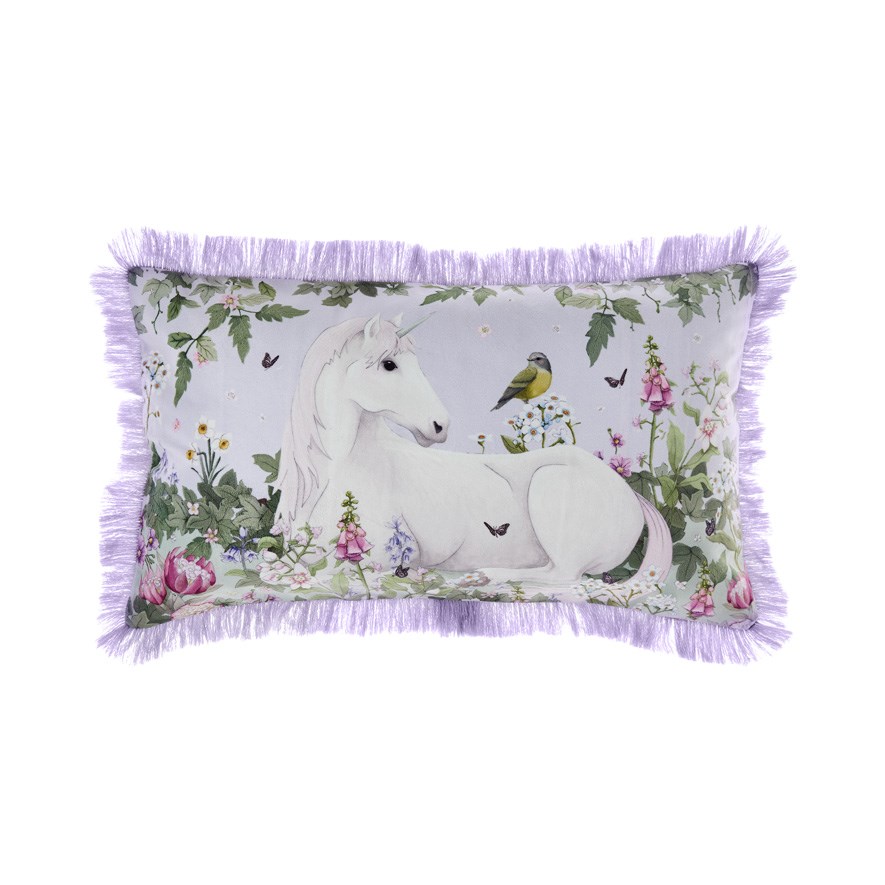 Adairs Kids - Fleur Harris Springtime Unicorn Velvet Cushion | Adairs