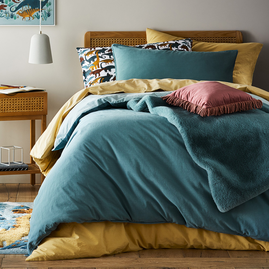 Adairs Kids - Goldie Velvet Raspberry Cushion | Adairs