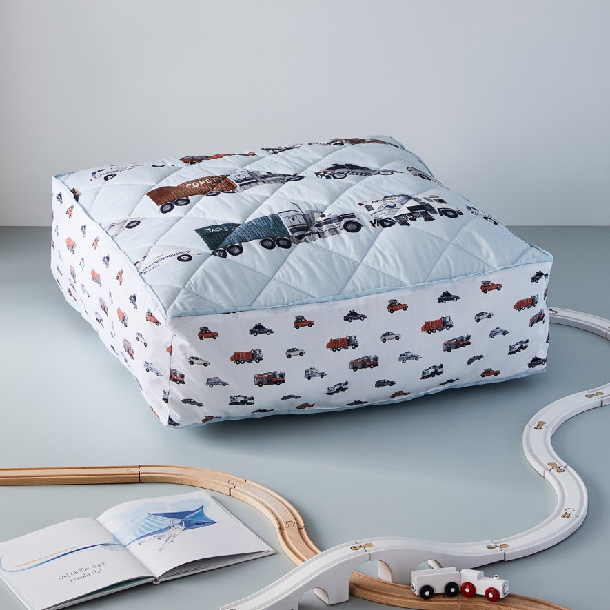 Adairs Kids - Gridlock Multi Floor Cushion | Adairs