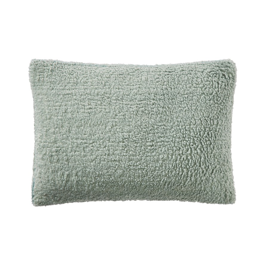 Adairs Kids - Teddy Creamy Mint Fleece Cushion | Adairs