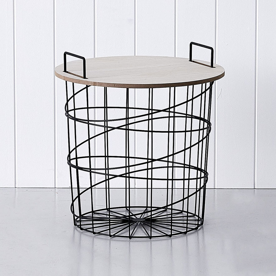 Adairs Kids - Lulu Wire Side Table Black | Adairs