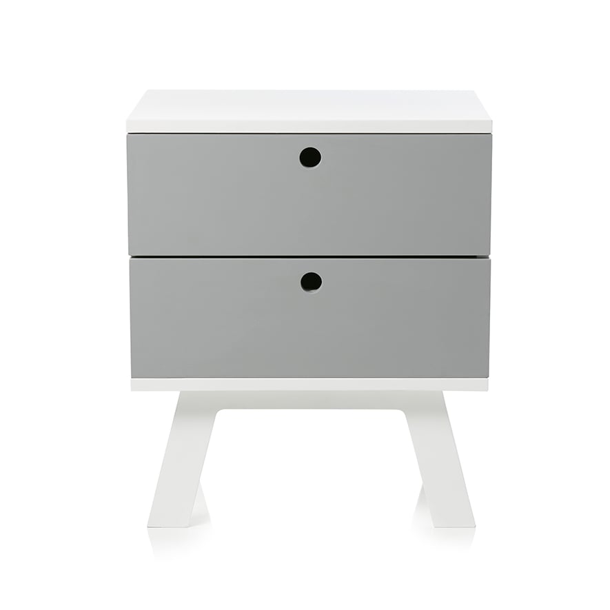 Adairs Kids - Cooper 2 Drawer Side Table Grey | Adairs