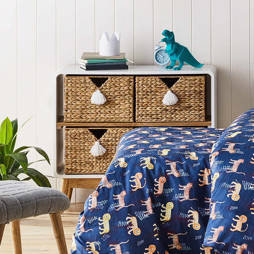 Adairs Kids - Jax Bookshelf White & Natural | Adairs