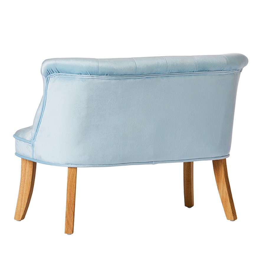 Adairs Kids - Valentina Velvet Ice Blue Sofa | Adairs
