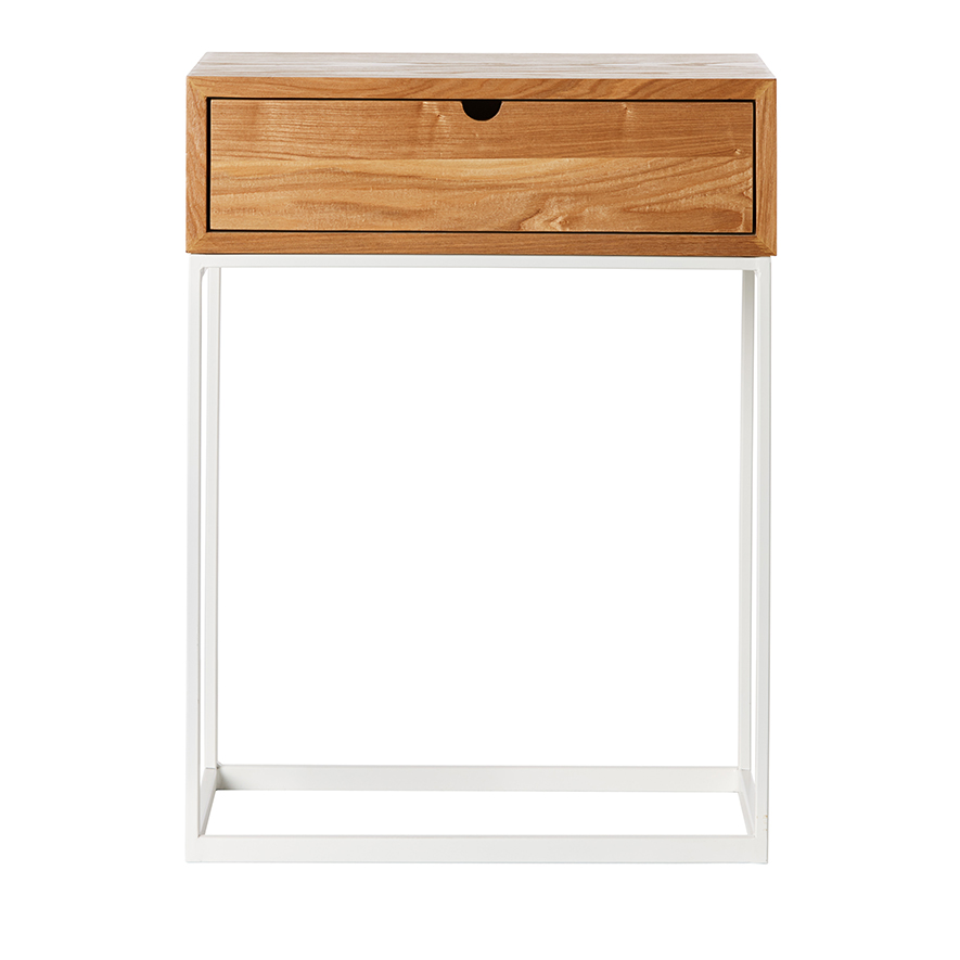Adairs Kids - Kelso Side Table Natural & White | Adairs