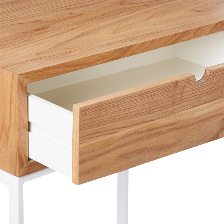 Adairs Kids - Kelso Side Table Natural & White | Adairs