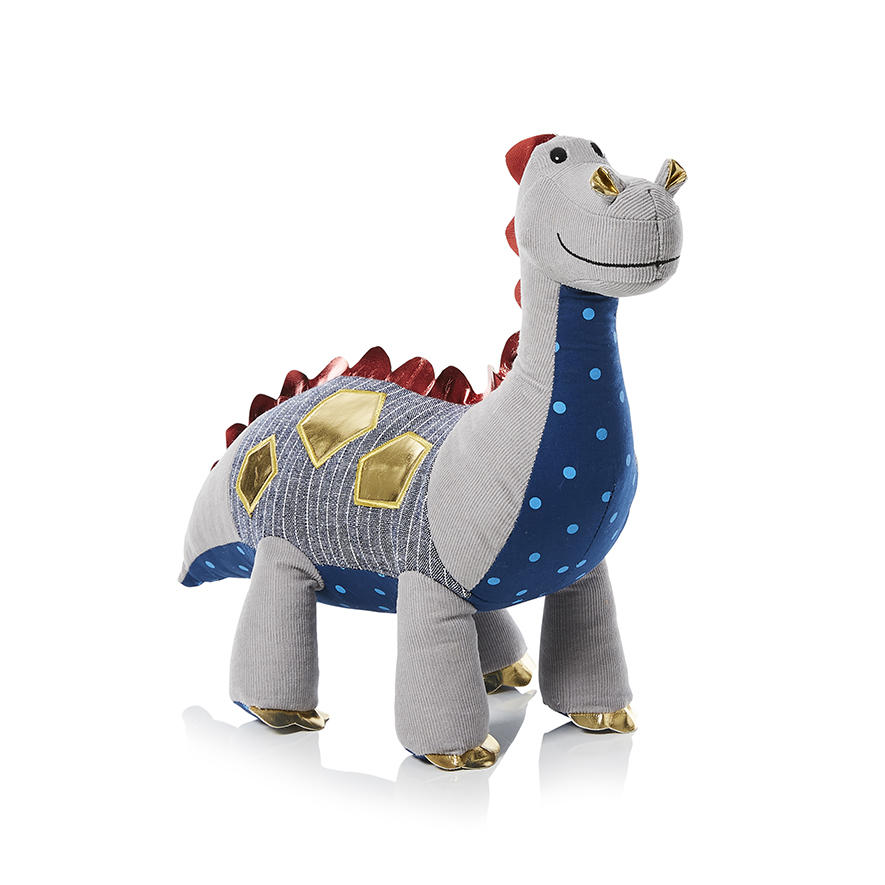 Adairs Baby - Wonder Gift Grey Dinosaur Soft Toy | Adairs