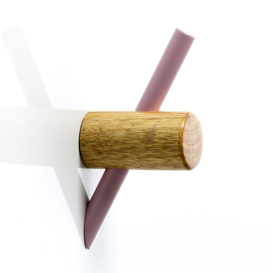 Adairs Kids - Soft Pink Scandi Wall Hooks | Adairs