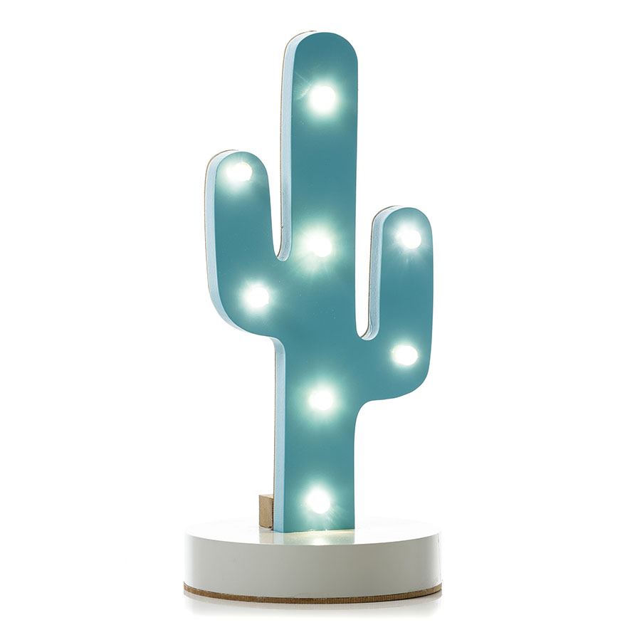 Adairs Kids - Cactus Timber Shaped Light | Adairs