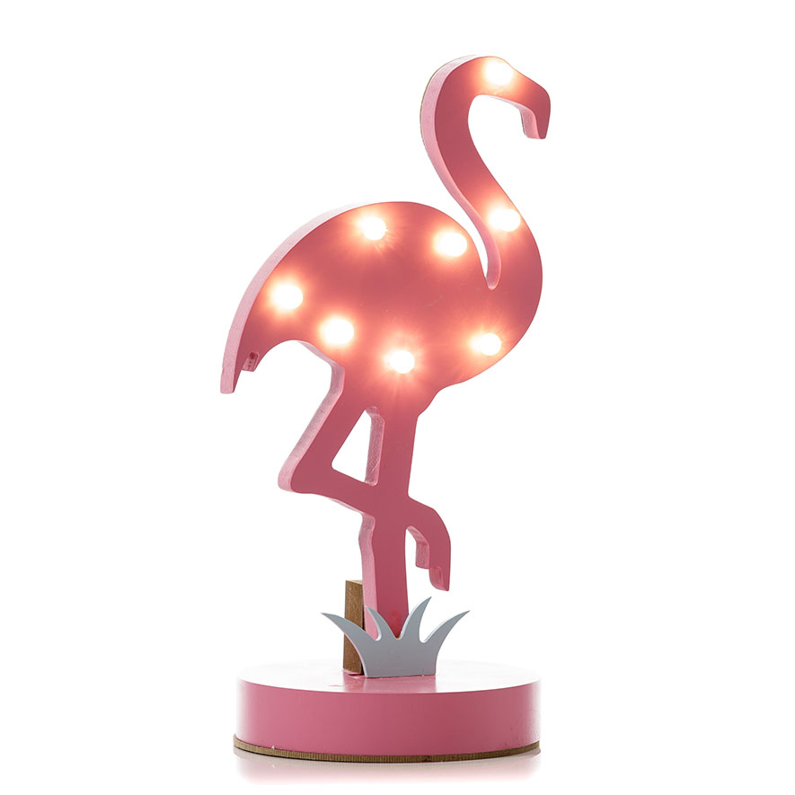 Adairs Kids - Flamingo Timber Shaped Light | Adairs