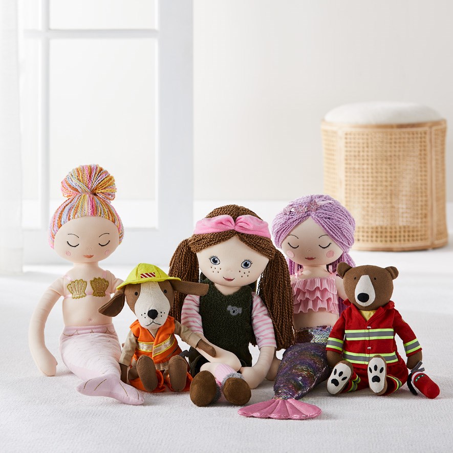 Adairs Kids - Snuggle Friends Pink Sparkle Mermaid | Adairs