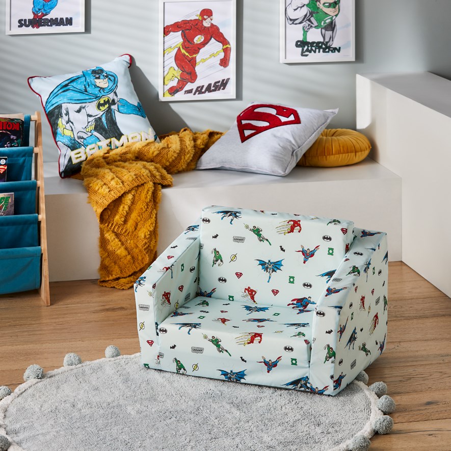 Adairs Kids - Justice League Flip Out Sofa | Adairs