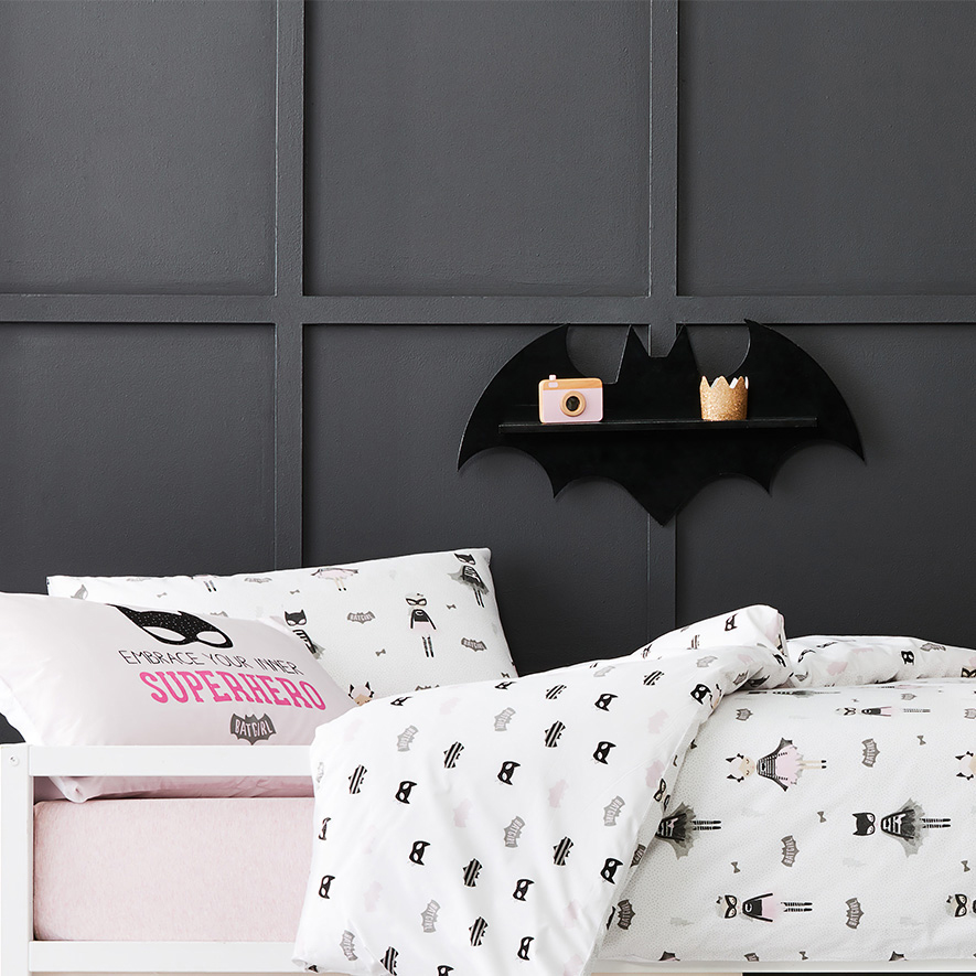 Adairs Kids - Decorative Hanging Shelf Batman | Adairs