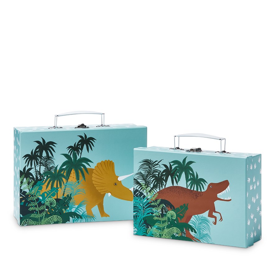 Adairs Kids - Dinosaur World Decorative Rectangle Suitcase Set | Adairs