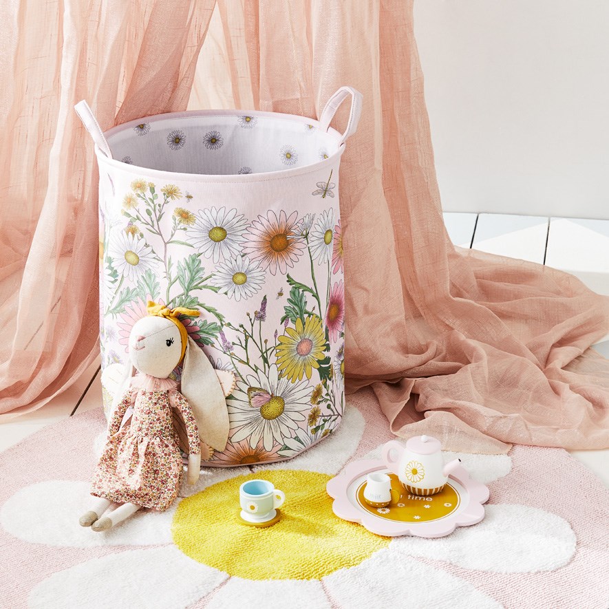 Adairs Kids - Daisy Dreams Designer Printed Basket | Adairs