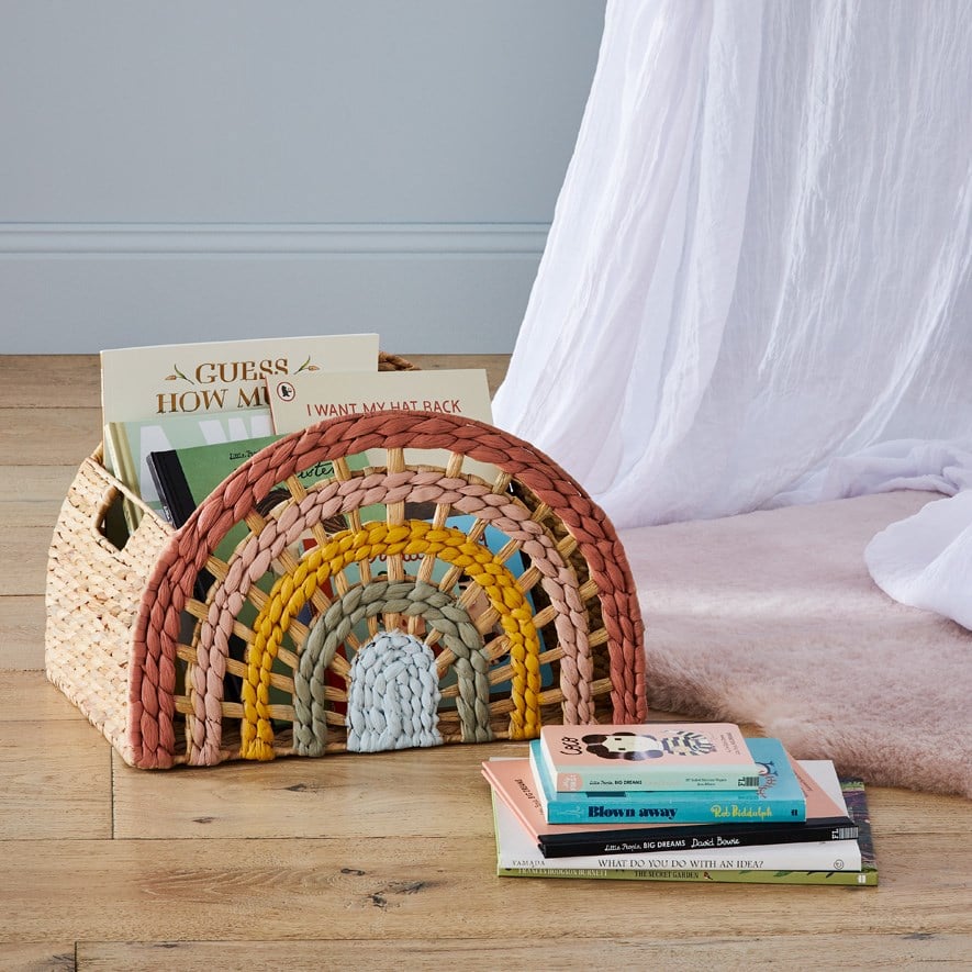 Adairs Kids - Painted Rainbow Storage Basket | Adairs