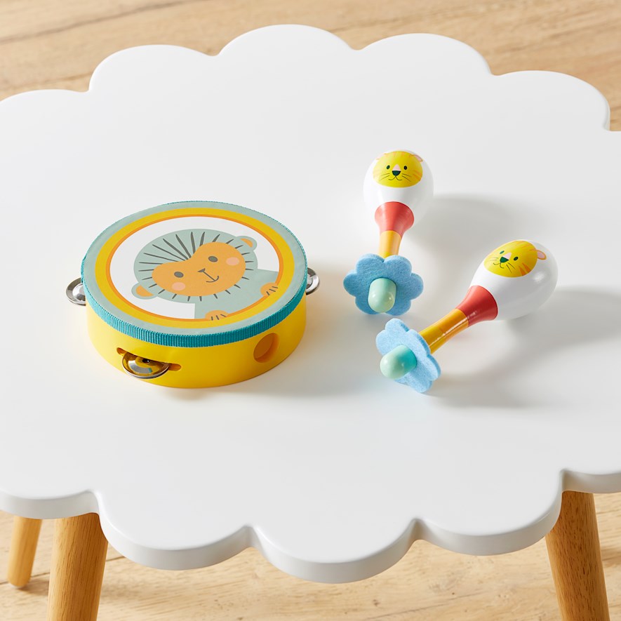Adairs Kids - Interactive Tambourine and Maraca Toy Gift Set | Adairs