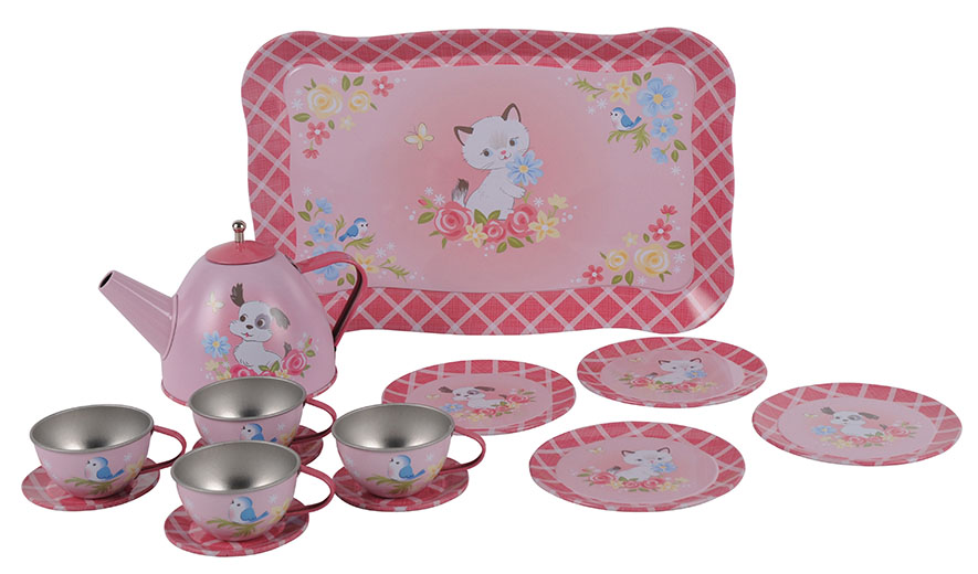 Tiger Tribe - Vintage Tea Set Kittens & Puppies | Adairs