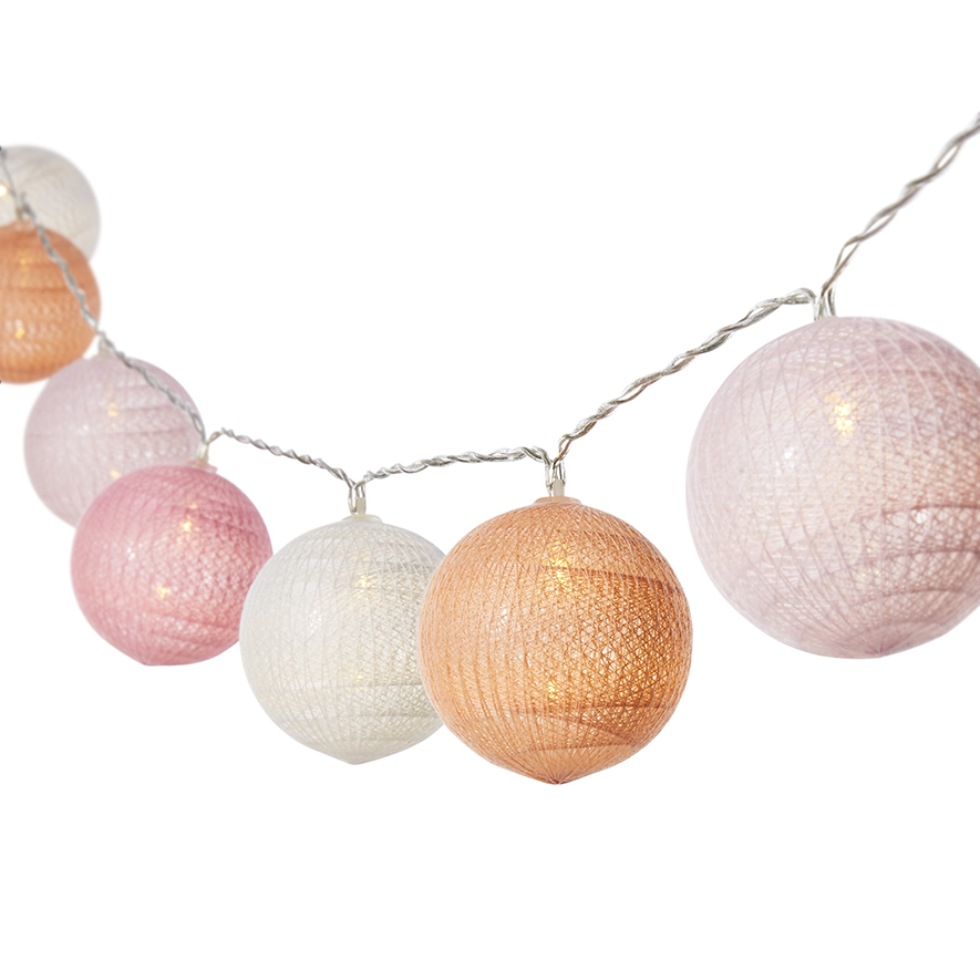 Adairs Kids - Twinkle String Light Pale Pink | Adairs