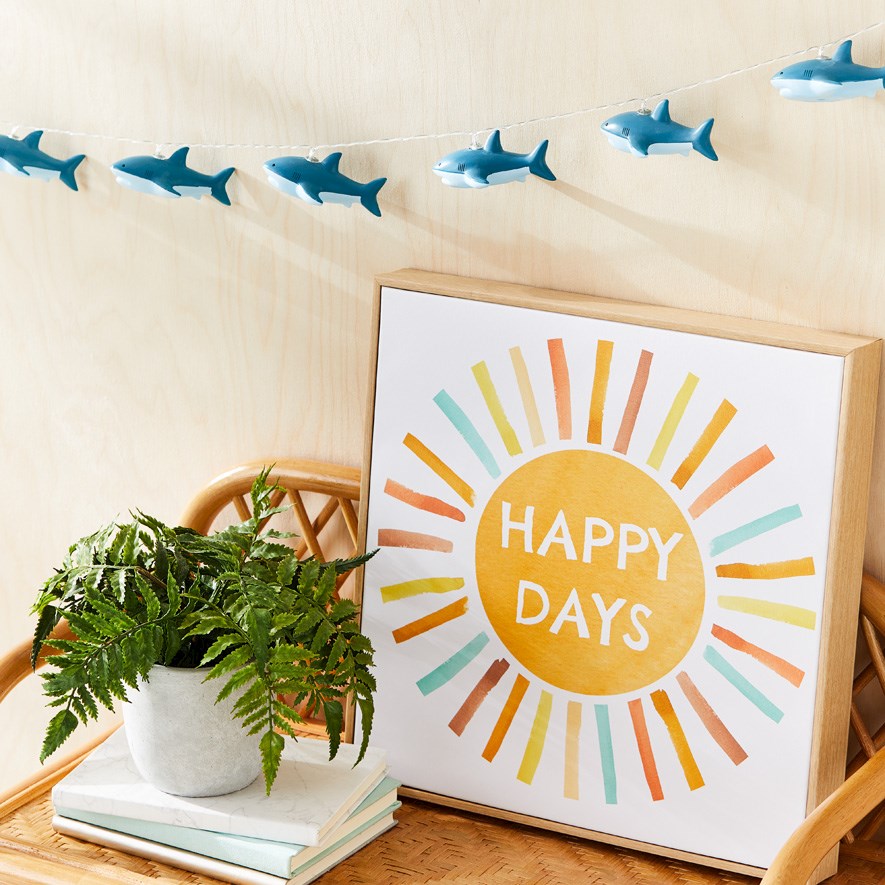 Adairs Kids - Shark Novelty String Lights | Adairs