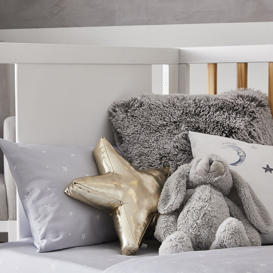 Adairs Baby - Sleep Tight Sheet Set Grey | Adairs