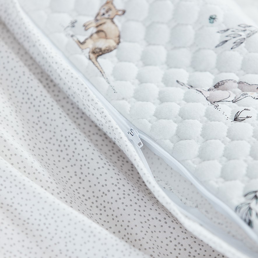 Adairs Baby - Bush Babies Quilted Jersey Cot Quilt Cover Set | Adairs