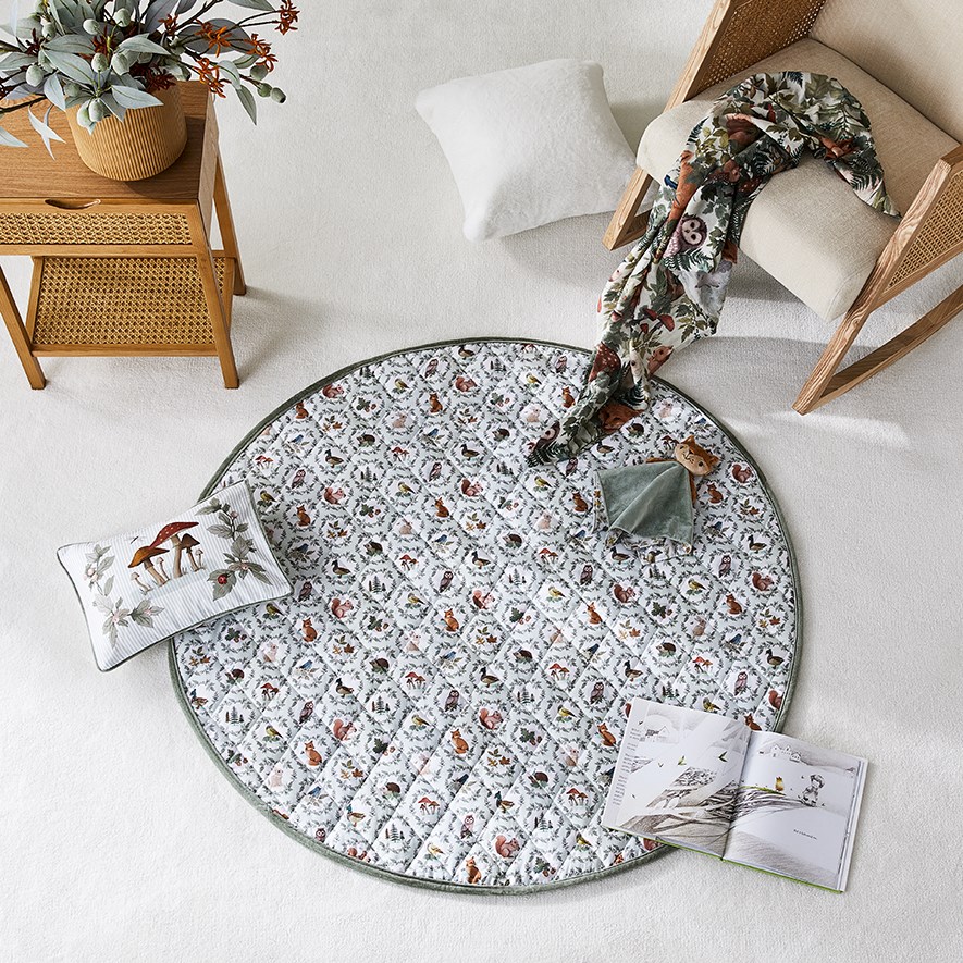 Adairs Baby - Fleur Harris Ivy Green Storytime Quilted Play Mat | Adairs