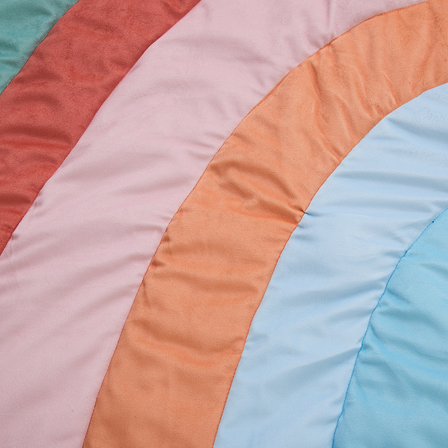 Adairs Baby - Rainbow Desert Velvet Quilted Play Mat | Adairs