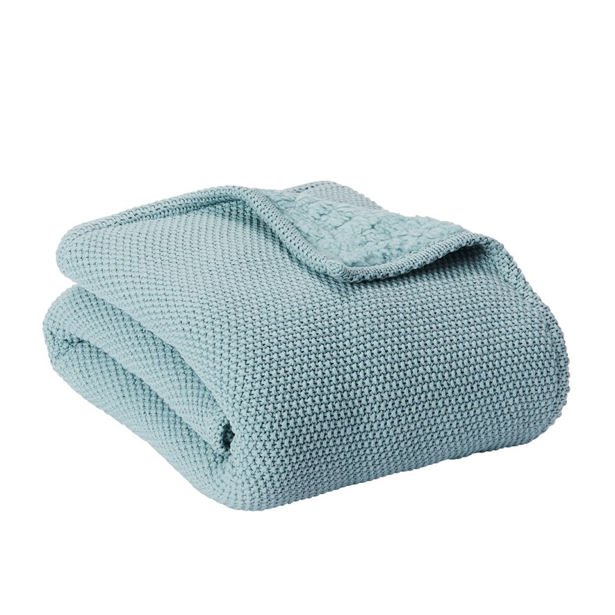 Adairs Baby - Eden Moss Stitch Sage Baby Blanket | Adairs
