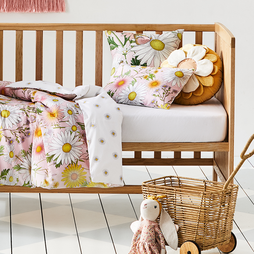 Adairs Kids - Daisy Dreams Cot Quilt Cover Set | Adairs