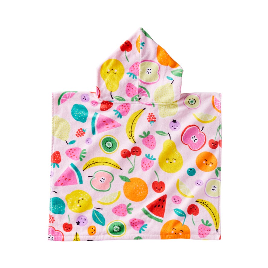 Adairs Kids - Fruits Small Beach Hooded Towel | Adairs
