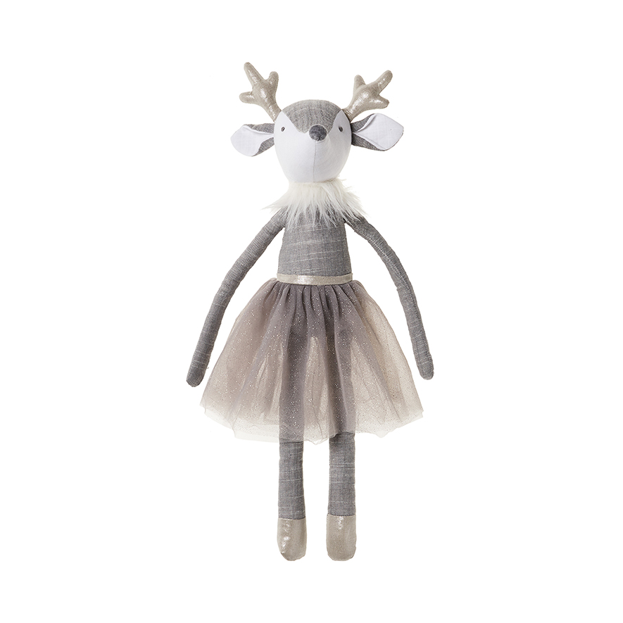 Adairs Baby - Linen Deer Cuddle Toy | Adairs