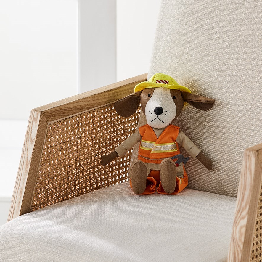 Adairs Kids - Construction Pup Character Toy | Adairs