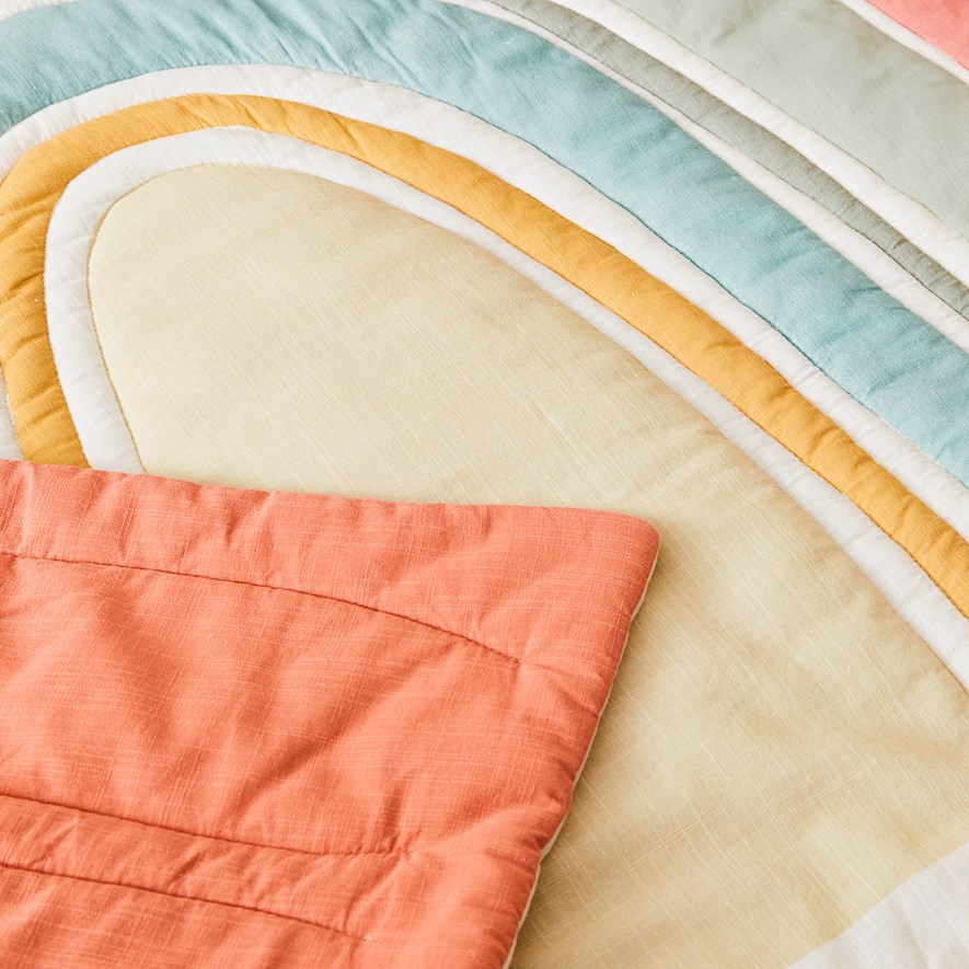 Adairs Kids - Baby Earth Rainbow Play Mat | Adairs