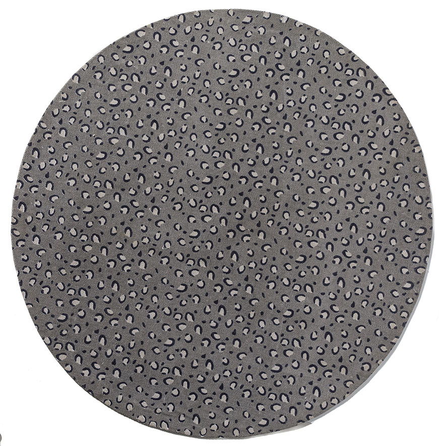 Adairs Kids - Designer Grey Leopard Print Round Floor Rug | Adairs
