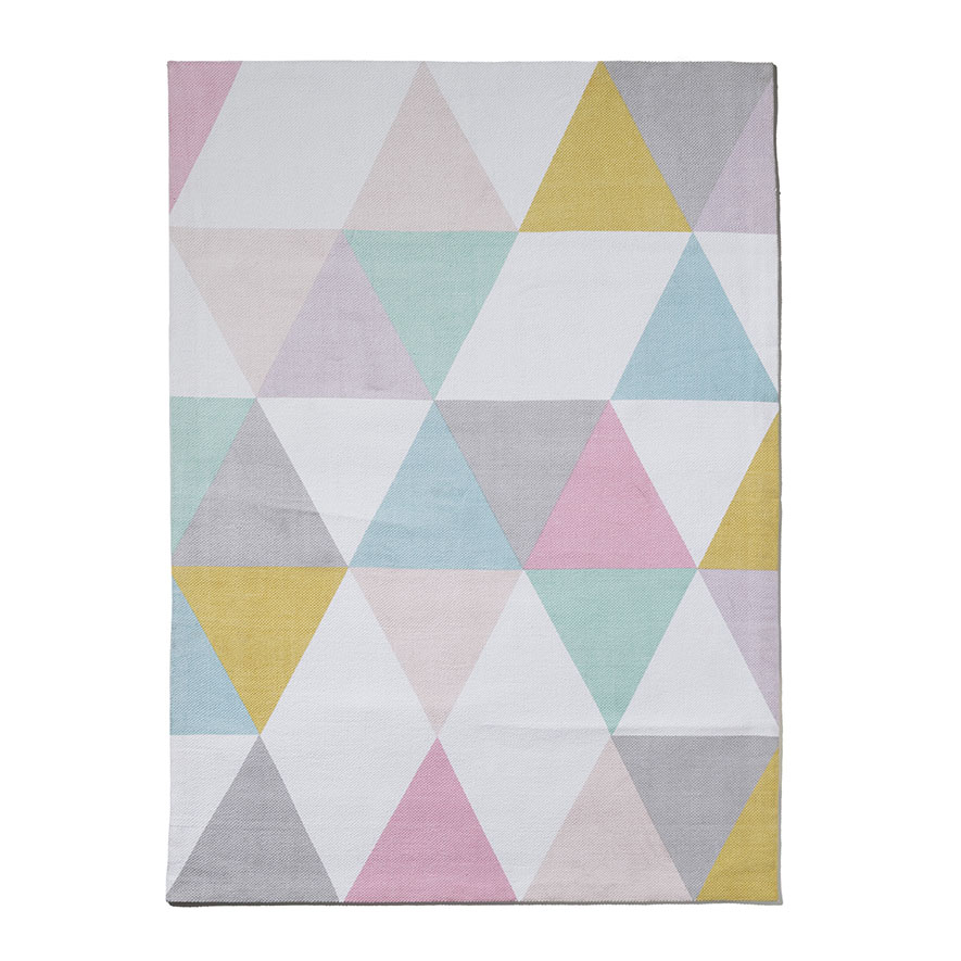 Adairs Kids - Kids Rug Collection Rectangle Pink Diamond | Adairs
