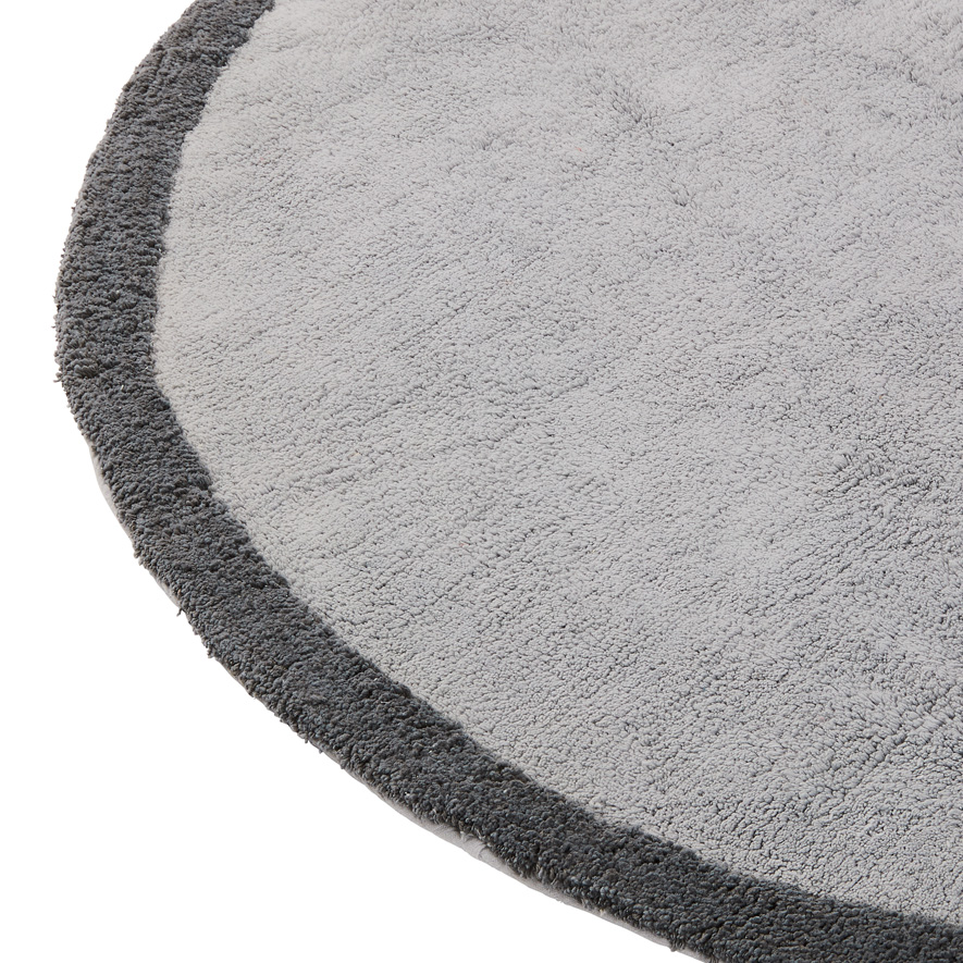 Adairs Kids - Reece Large Grey Round Rug | Adairs
