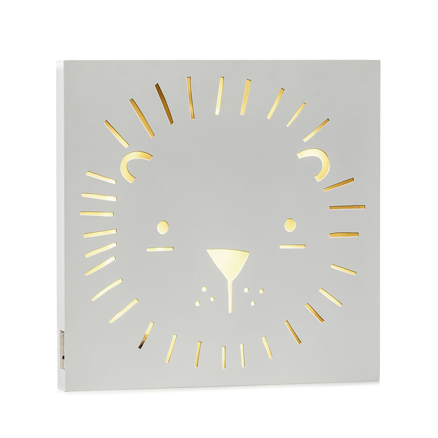 Adairs Kids - Light Box Lion White | Adairs