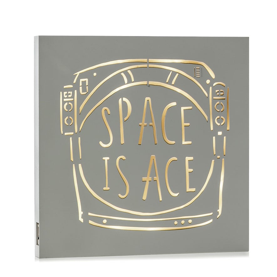 Adairs Kids - Space is Ace Light Box Grey | Adairs