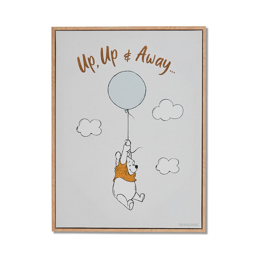 Adairs Kids - Disney Winnie Up Up and Away Wall Art | Adairs