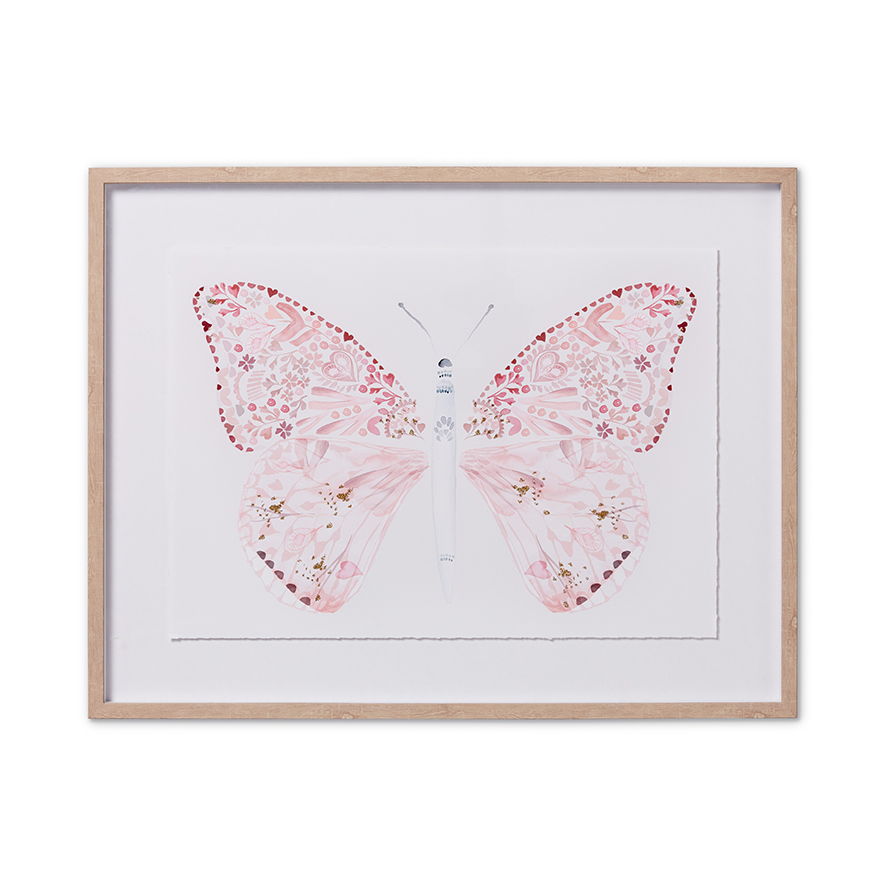 Rebecca Judd Loves Adairs Kids - Framed Wall Art Butterfly | Adairs