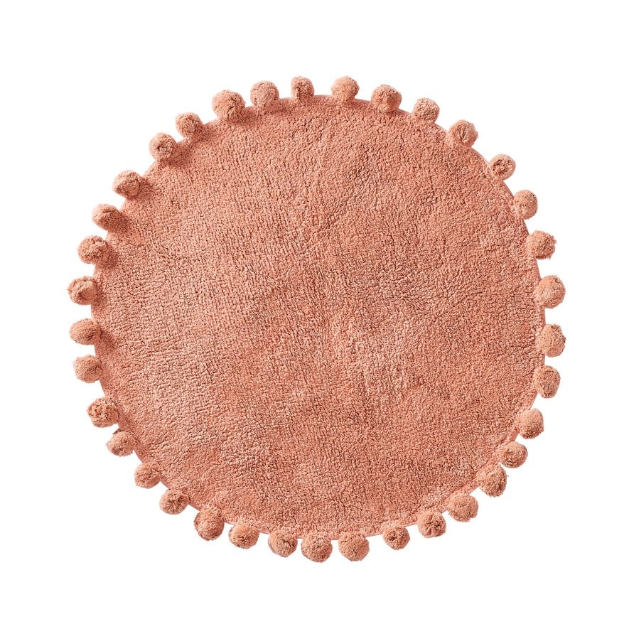 Livia Earth Pom-Pom Circle Bath Mat | Adairs