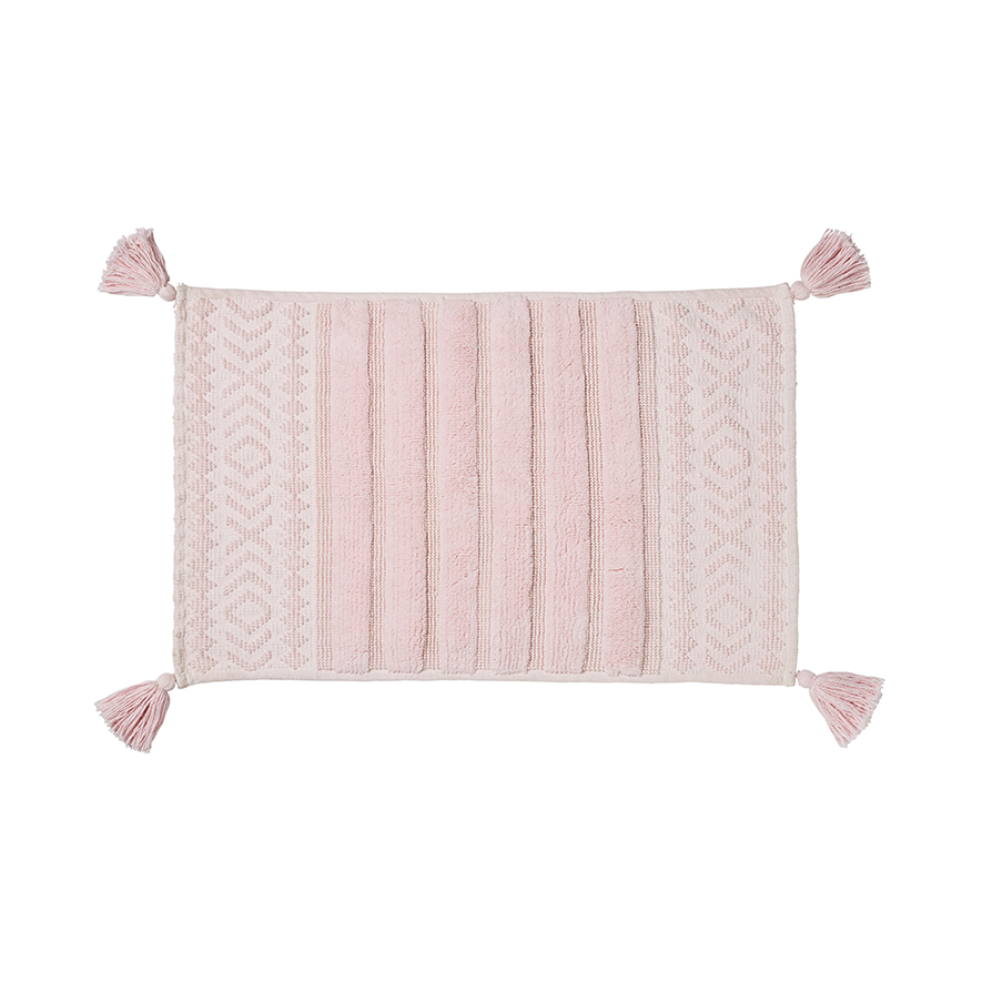 Home Republic - Dakota Bath Mat Blush Pink | Adairs