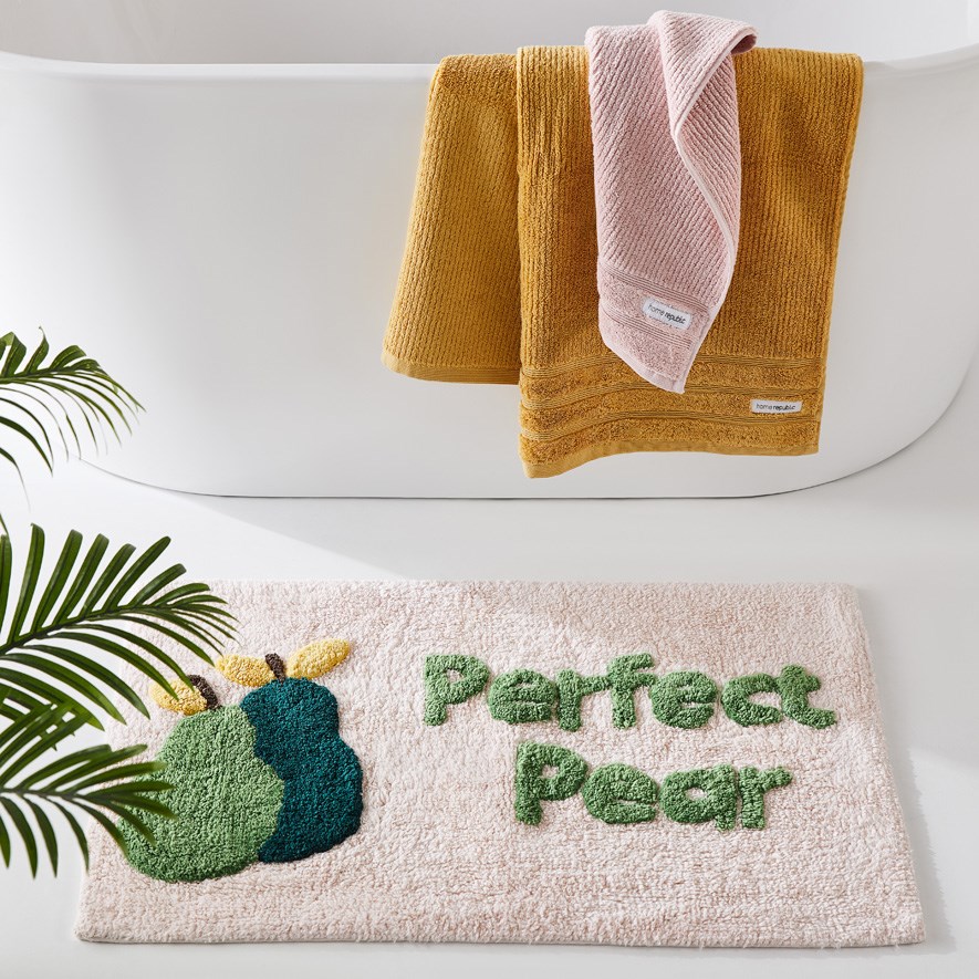 Perfect Pear Soft Pink Bath Mat | Adairs