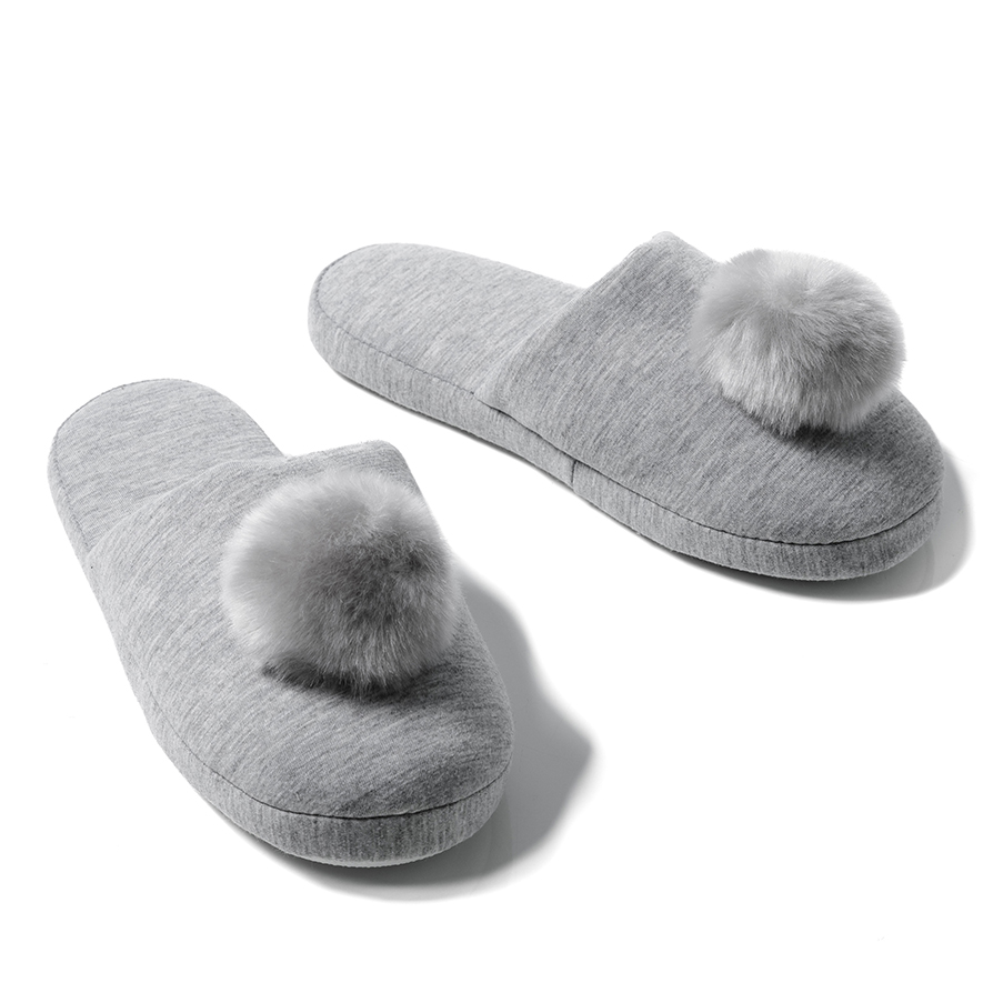 Slippers Jetta Jersey in Grey Marle | Adairs