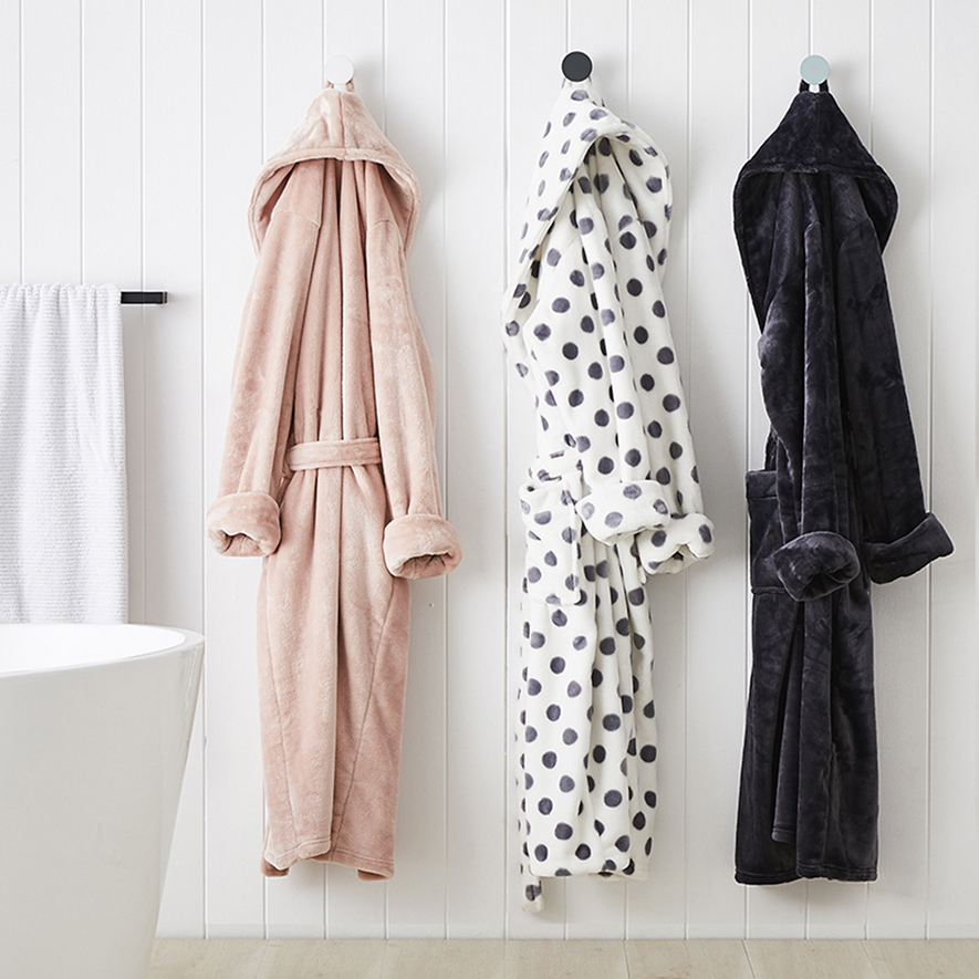 Ultra Soft Bathrobe Rose | Bathroom Bath Robes | Adairs