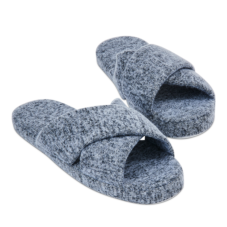Alpine Navy Marle Supersoft Slippers | Adairs