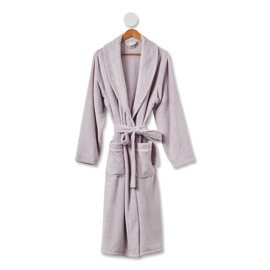 Super Soft Waffle Lavender Bathrobe | Adairs